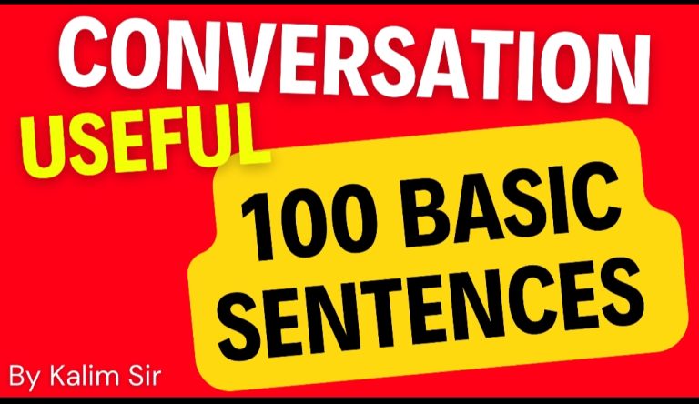 100 Basic English Sentences For Communication| Enhance Your English ...